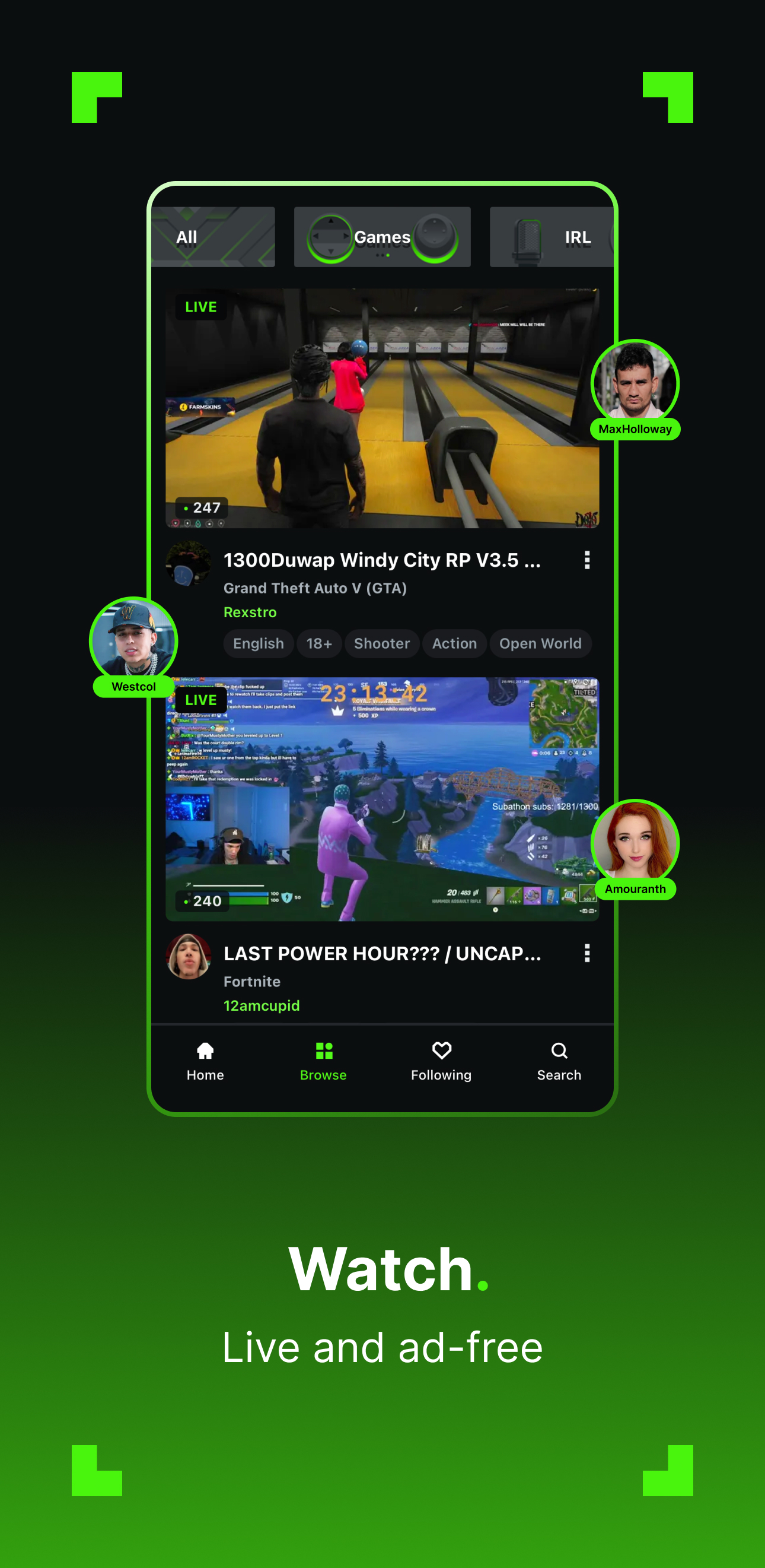 Kick: Live Streaming - قم بتنزيل أحدث إصدار 40.4.7 APK لـ Android مجانًا